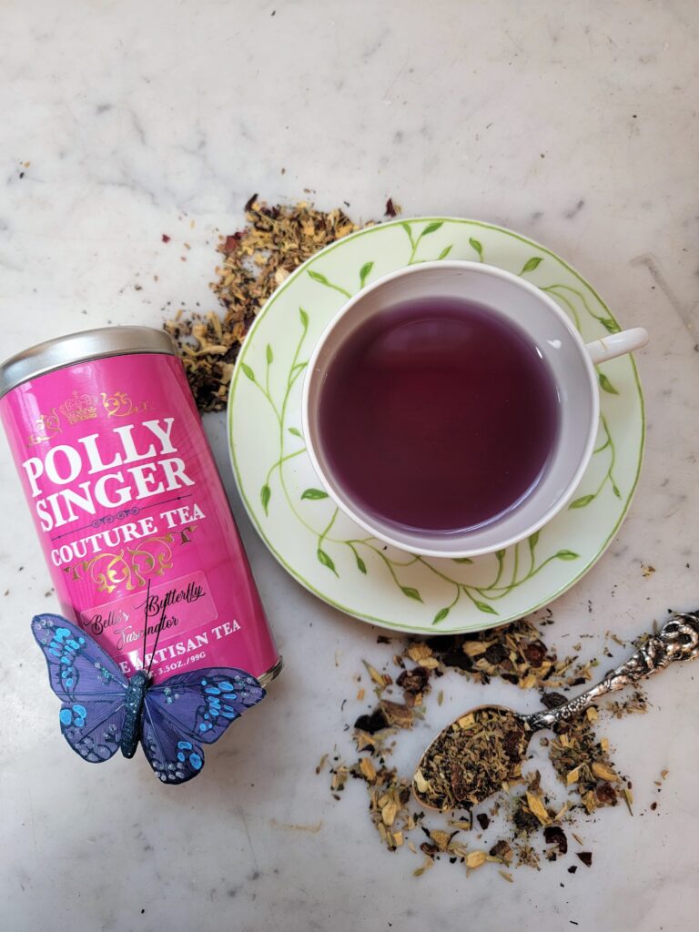 Belle's Blue Butterfly Fascinator Artisan Tea (caffeine-free) - Polly ...